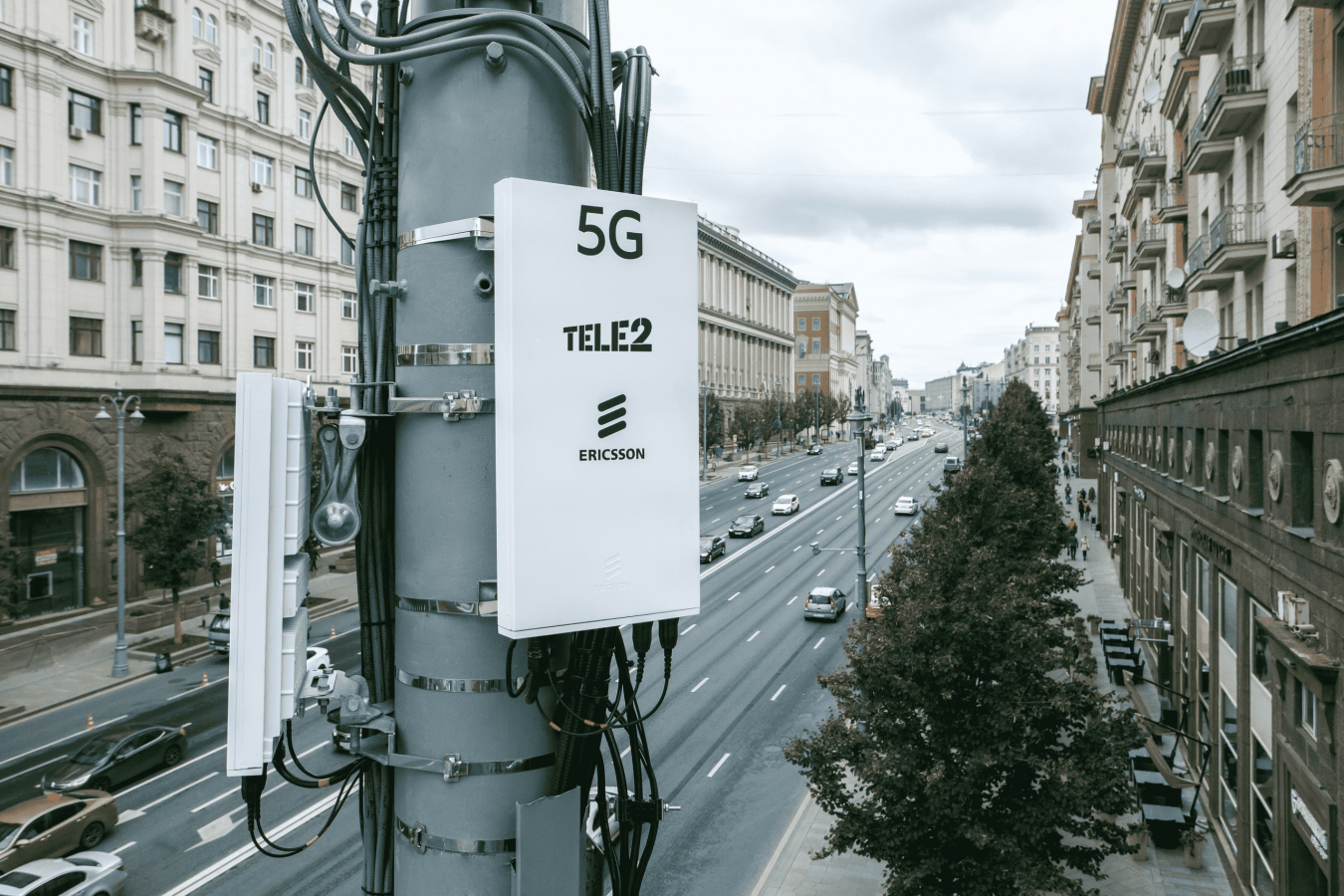 Tele2 и Ericsson первыми в России запустили 5G на Тверской