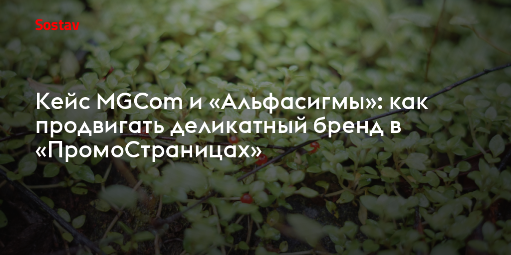 Кейс MGCom и «Альфасигмы»: как продвигать деликатный бренд в «ПромоСтраницах»